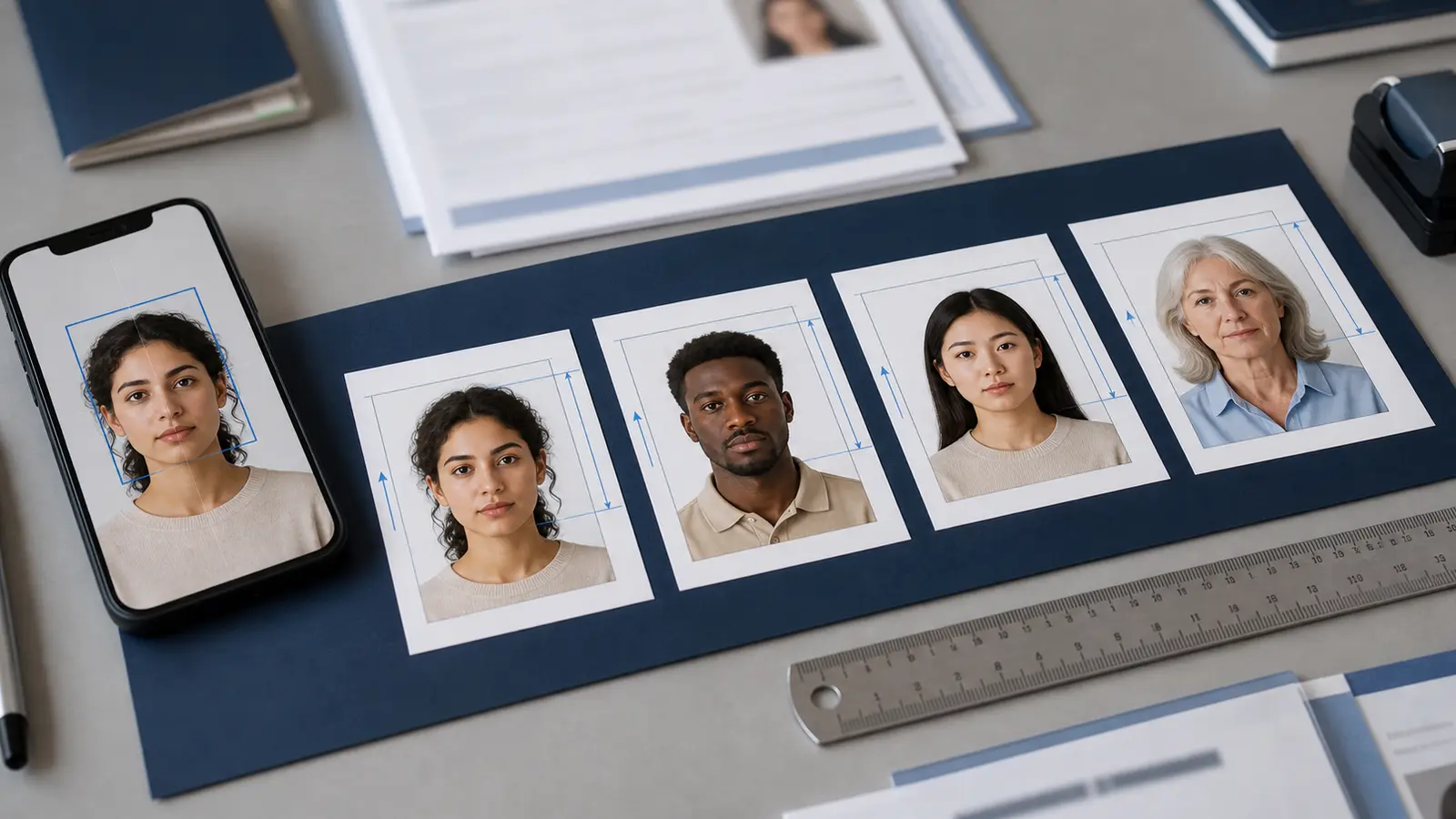 France Passport Photo Requirements 2026: 35x45 mm Size, No White ...